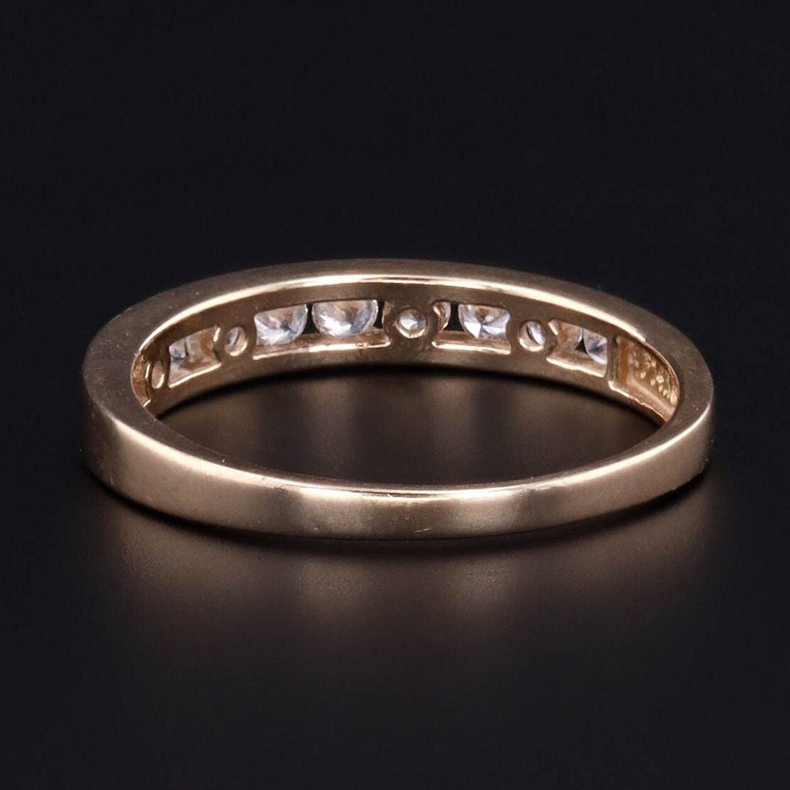 Vintage Channel Set Diamond Ring of 14k Gold - Trademark Antiques