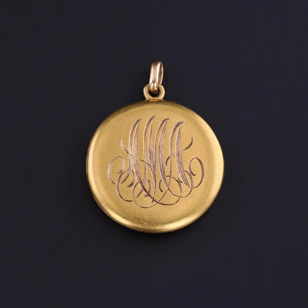 Antique Lion Locket of 10k Gold - Trademark Antiques