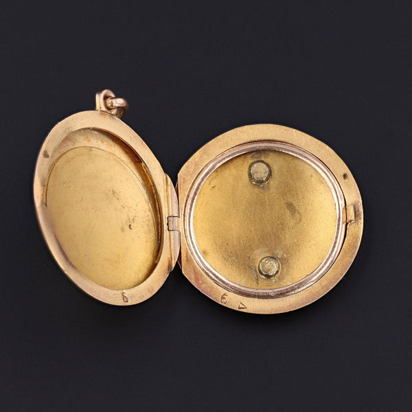 Antique Locket | Initial SAM Locket - Trademark Antiques